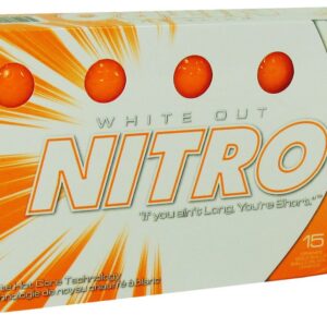 Nitro White Out Ball (15-Pack), Orange