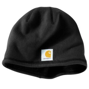 carhartt men's force fleece hat, black, one size