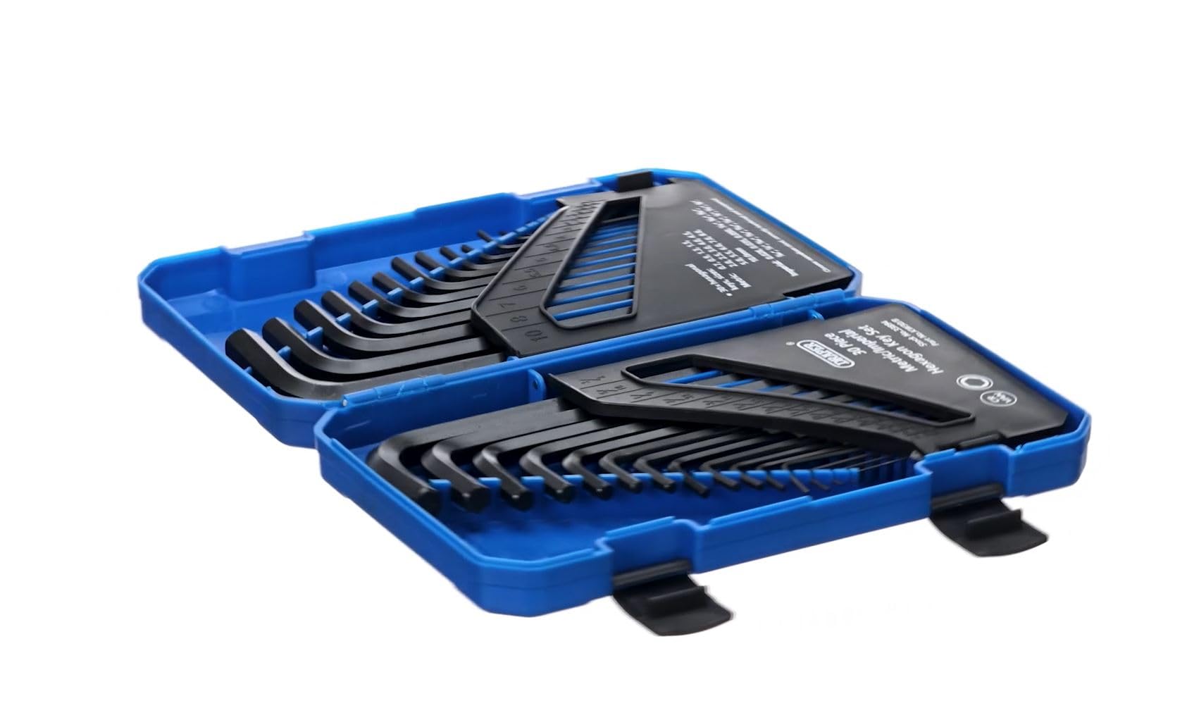 Draper 30 Piece Hexagon Allen Key Set - Metric/AF Combined Long Pattern with Case 33894