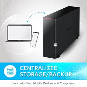 BUFFALO LinkStation 210 2TB 1-Bay NAS Network Attached Storage with HDD Hard Drives Included NAS Storage That Works as Home Cloud or Network Storage Device for Home