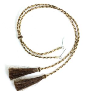 m&f western products womens 0296232 blonde/braided horse hair tassel stampede string