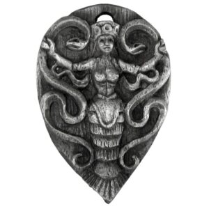 dryad design large pewter ariadne goddess of the labyrinth charm pendant