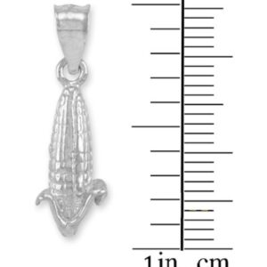 925 Sterling Silver Corn on a Cob Charm Pendant