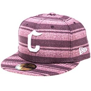 Crooks & Castles Mens The Baja Califas Fitted Baseball Cap, Red, 7 5/8