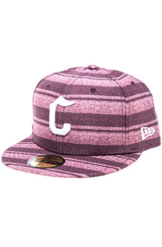 Crooks & Castles Mens The Baja Califas Fitted Baseball Cap, Red, 7 5/8