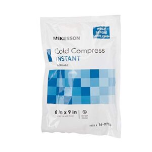 mckesson cold compress, instant cold pack, disposable, 6 in x 9 in, 1 count, 24 packs, 24 total