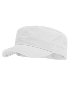 nyfashion101 fashionable solid color unisex adjustable strap cadet cap, white