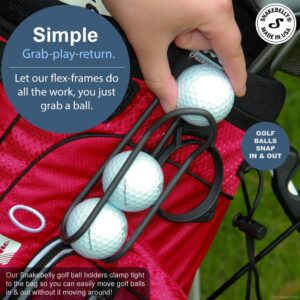 Golf Ball Holder - Pro with Quick-Draw Release (Black)