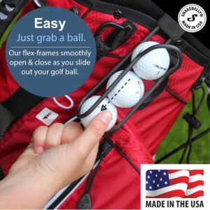 Golf Ball Holder - Pro with Quick-Draw Release (Black)