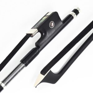 vingobow 4/4 size black horsehair carbon fiber cello bow