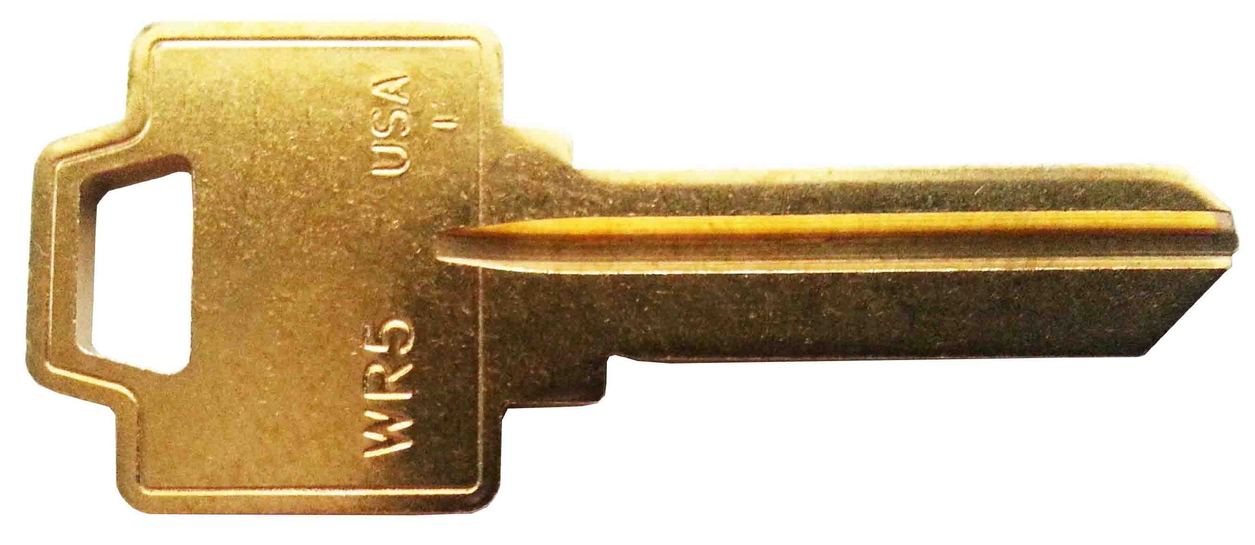 WEISER WR5 KEY BLANK BRASS250 PACK