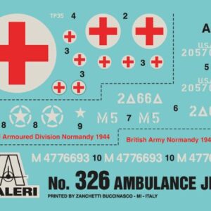 Italeri 510000326 – 1: 35 1/4 Ton 4x4 Ambulance Jeep