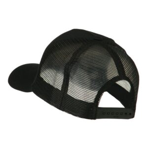 e4Hats.com NASA Logo Embroidered Patched Mesh Back Cap - Black OSFM