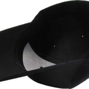 KBY-Fitted BLK (7 5/8) Plain Blank Curved Brim Fitted Baseball Cap Hat Unisex