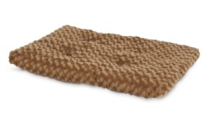 petmate plush kennel mat, tobacco brown, for 28" crates