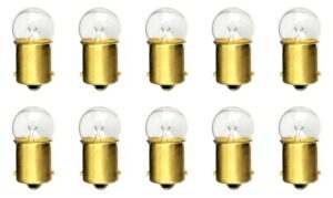 cec industries #81 bulbs, 6.5 v, 6.63 w, ba15s base, g-6 shape (box of 10)