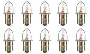 cec industries pr4 bulbs, 2.33 v, 0.6291 w, p13.5s base, b-3.5 shape (box of 10)