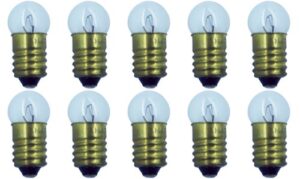 cec industries #1447 bulbs, 18 v, 2.7 w, e10 base, g-3.5 shape (box of 10)