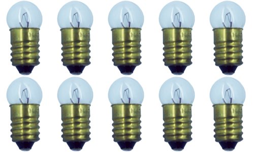 CEC Industries #1447 Bulbs, 18 V, 2.7 W, E10 Base, G-3.5 Shape (Box of 10)