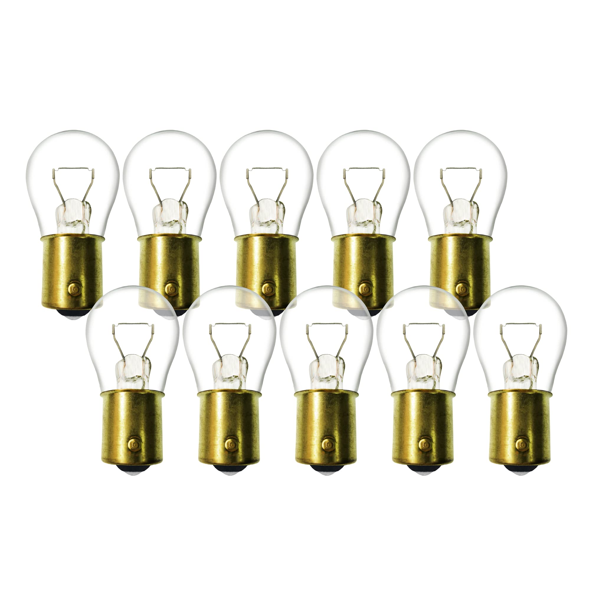 CEC Industries 93 Bulb, Used for Interior Lighting, Warm White Light, 12.8V, 13.3W, S8 Shape (10-Pack)