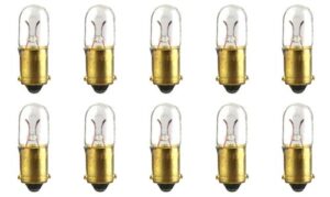 cec industries #47 bulbs, 6.3 v, 0.945 w, ba9s base, t-3.25 shape (box of 10)