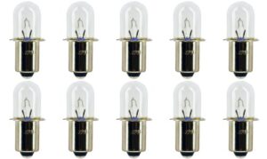 cec industries xpr19 bulbs, 19.2 v, 11.52 w, p13.5s base, t-3.25 shape (box of 10)