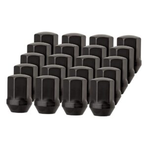 dpaccessories 20 black lug nuts for chrysler 300 dodge charger challenger - replaces 6509422aa lcb3d8heobk04020