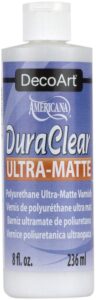 decoart americana duraclear ultra matte varnish, 8 fl.oz