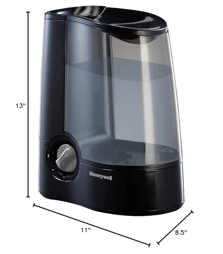 Honeywell HWM-705B HWM705B Filter Free Warm Moisture Humidifier, Black