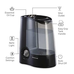 Honeywell HWM-705B HWM705B Filter Free Warm Moisture Humidifier, Black