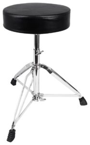 rockville rds30 deluxe thick padded foldable drum throne stool adjustable height