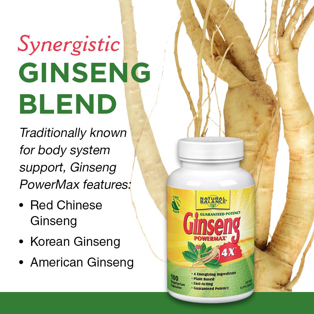 Natural Balance Super Ginseng PowerMax 4X, 100 Capsules