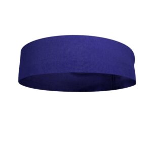 bondi band womens 4 inch royal blue flatback moisture wicking workout sweatbandorange; running, walking, crossfit, skiing, workouts; absorbs & evaporates sweat 10x faster - multiple colors available - one size fits all