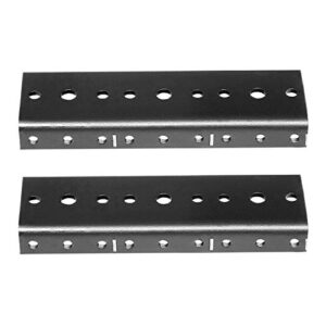 reliable hardware company rack rail, black powder coat (rh-3-srr-a)