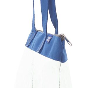 Clear Shoulder Tote with ZIPPER Closure, Royal