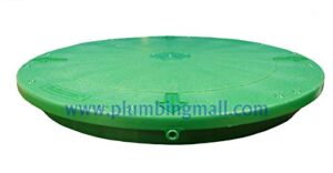 tuf-tite 24" heavy duty flat riser lid for tuf-tite risers or corrugated pipe risers, green