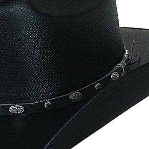 Bullhide Justin Moore Hank It - (50x) Straw Cowboy Hat (6 7/8) Black