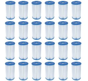 bestway pool filter pump replacement cartridge type iv/b (24-pack) | 58095