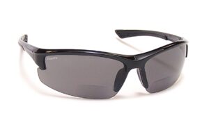 coyote eyewear bp-7 polarized reader bifocal +2.50 sunglasses, black