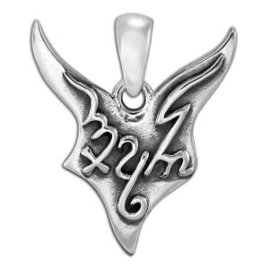 dryad design greek god pan pendant - sterling silver pagan theban satyr jewelry