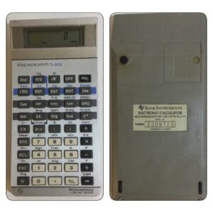 Texas Instruments Ti-55 III Texas Instruments Programmable Constant Memory Battery Operated Electronic Calculator (Recommended Battery: Use 2 of Rw-82, A-76, or Normal Standard Size Button Batteries)