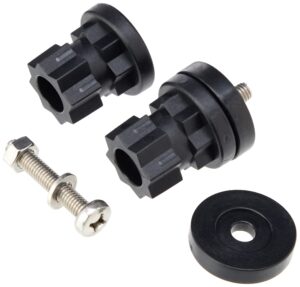 railblaza male-to-male adaptor, pack of 2, black