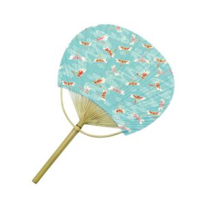 shikoku group fan for women, approx. 7.1 x 10.8 inches (18 x 27.5