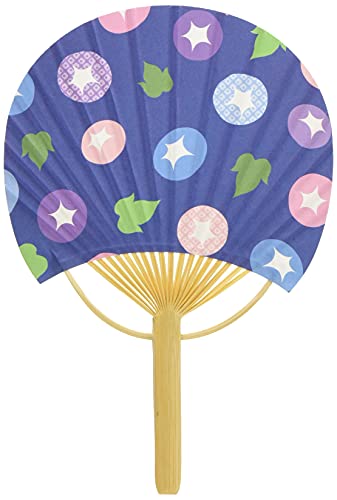 Shikoku Group Fan, Unisex, Cool Breeze Postcard Fan Morning Glory Squeeze