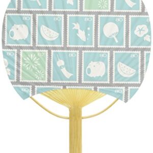 四国団扇 Shikoku Group Fan [Unisex] Cool Breeze Postcard Fan Summer Stamp