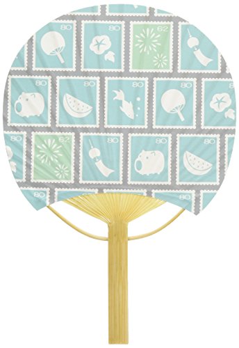 四国団扇 Shikoku Group Fan [Unisex] Cool Breeze Postcard Fan Summer Stamp