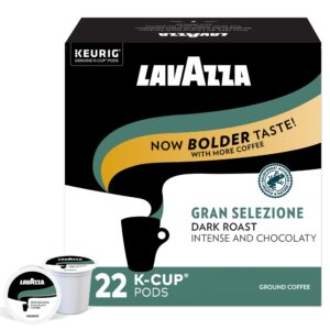 lavazza k-cup portion pack for keurig brewers, gran selezione, 22 count