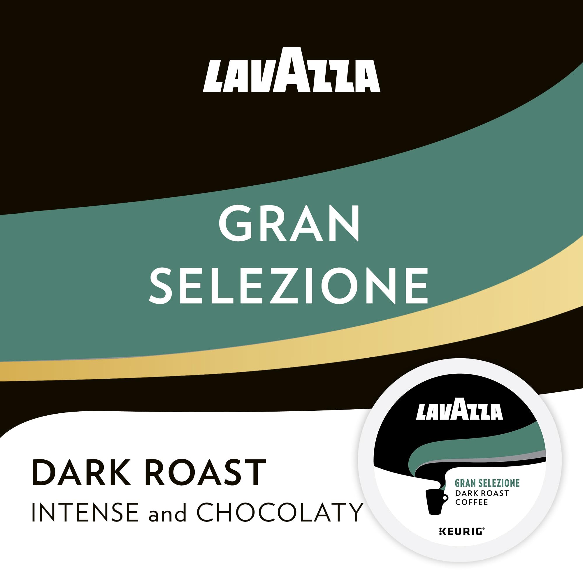 Lavazza K-Cup Portion Pack for Keurig Brewers, Gran Selezione, 22 Count