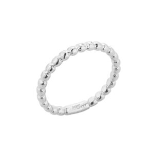 modern contemporary rings solid sterling silver mid finger beaded knuckle ring, size 2.25