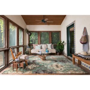 Loloi XAVIER Area Rug, 2-Feet by 3-Feet, Aqua